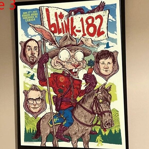 Art | Blink182 223 Seattle Wa World Tour Poster | Poshmark